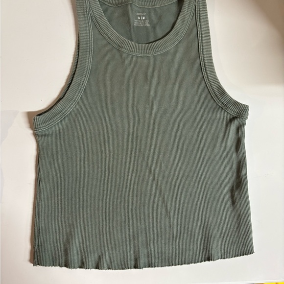 aerie | Tops | Aerie Ribbed Tank Top Sage Green | Poshmark